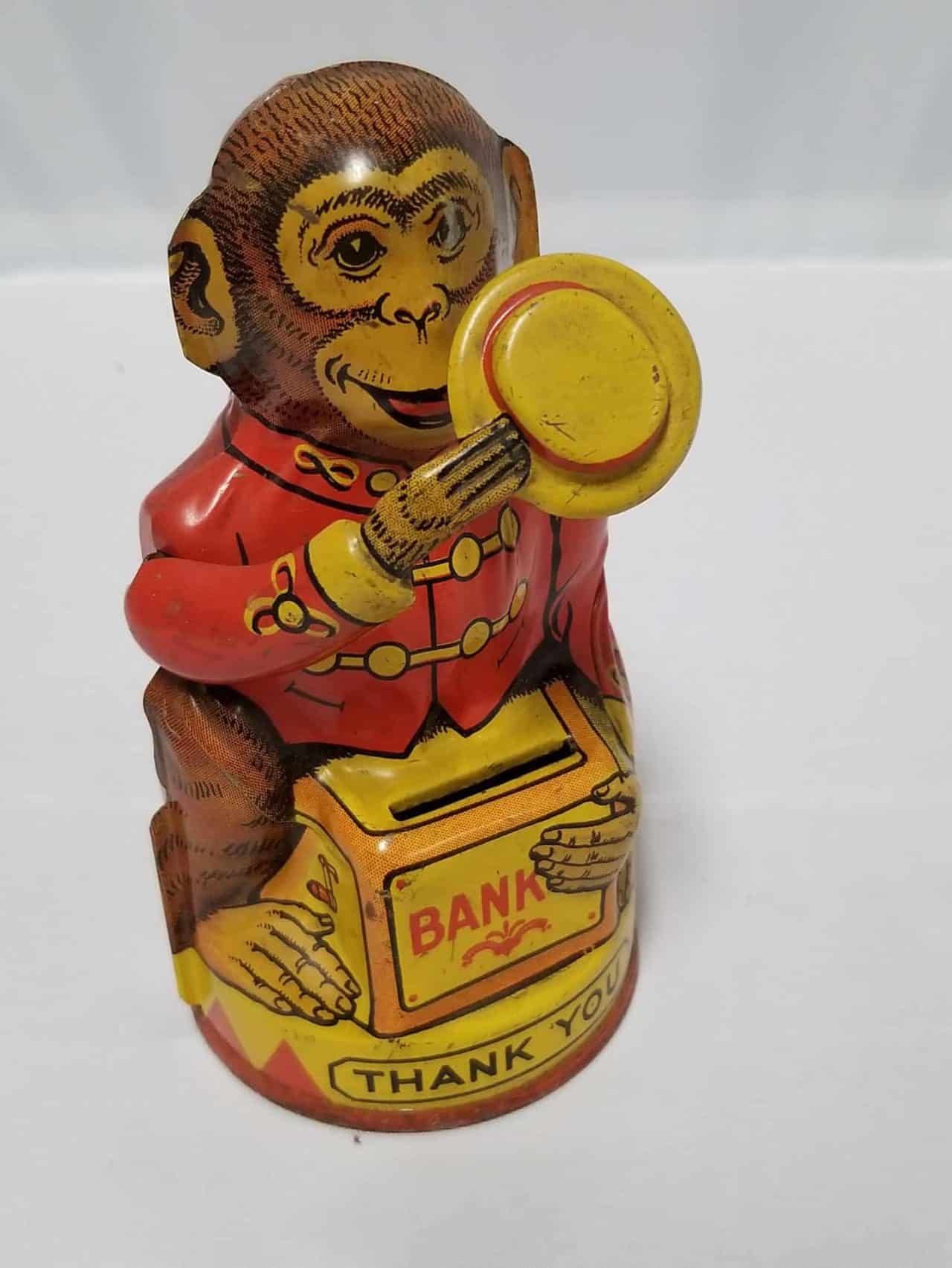Tin Monkey Piggy Bank - Thunder Bay Museum